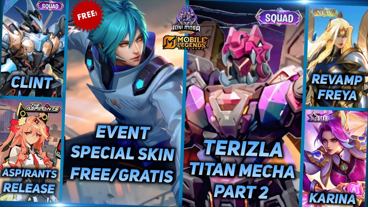 TERIZLA & CLINT NEW SKIN SQUAD, EVENT FREE SPECIAL SKIN, THE ASPIRANTS ...