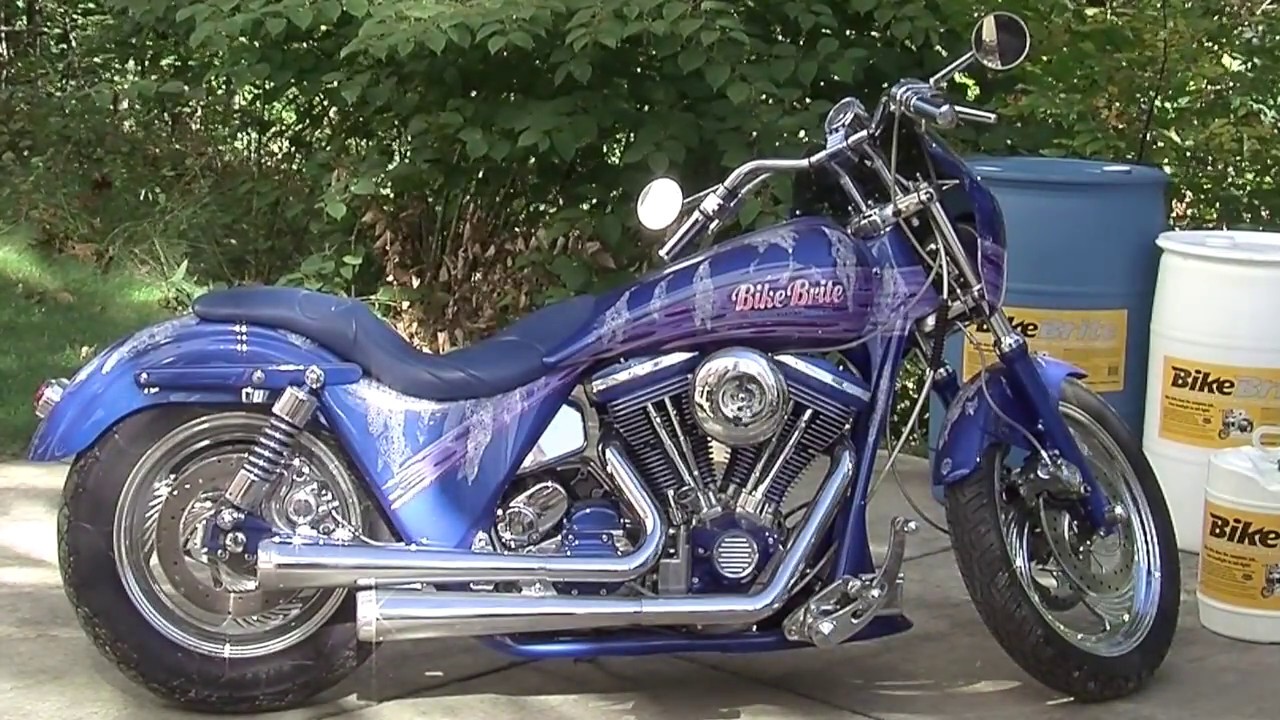 Bike Brite - Motorcycle Spray Wash - YouTube