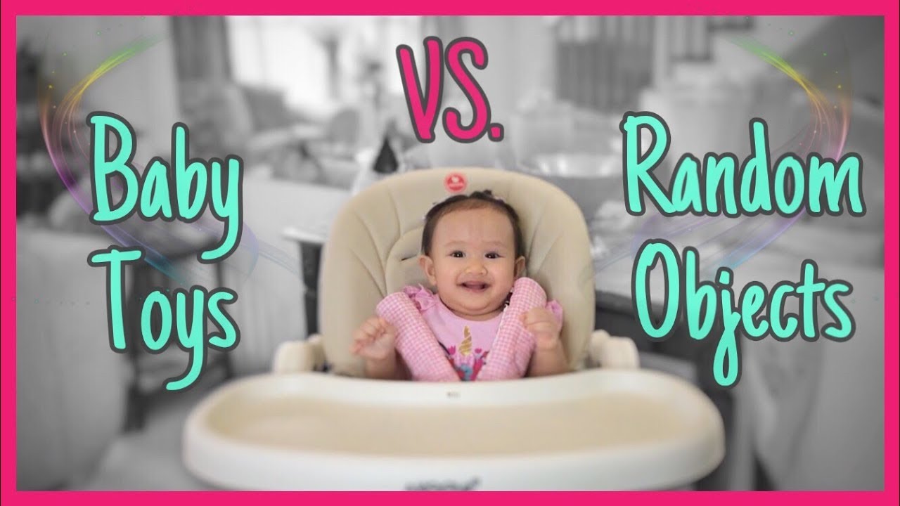 Baby Toys VS Random Objects | 8-Month Old Test | Just Sherine - YouTube