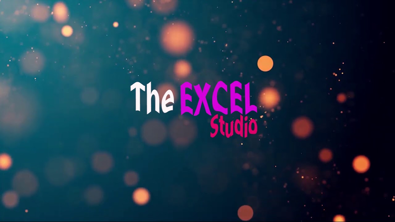 INTRO OF THE EXCEL STUDIO - YouTube