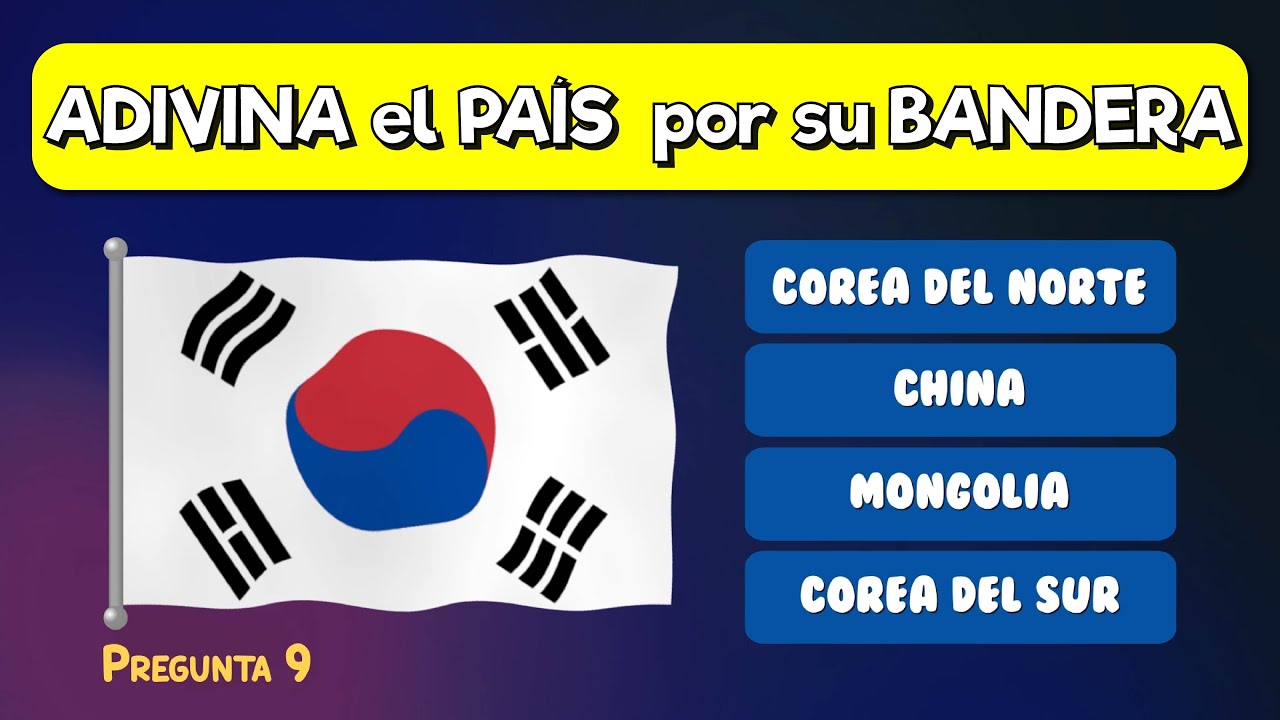 ADIVINA el PAÍS por su BANDERA 🧿 ADIVINA LA BANDERA DE CADA PAÍS ...