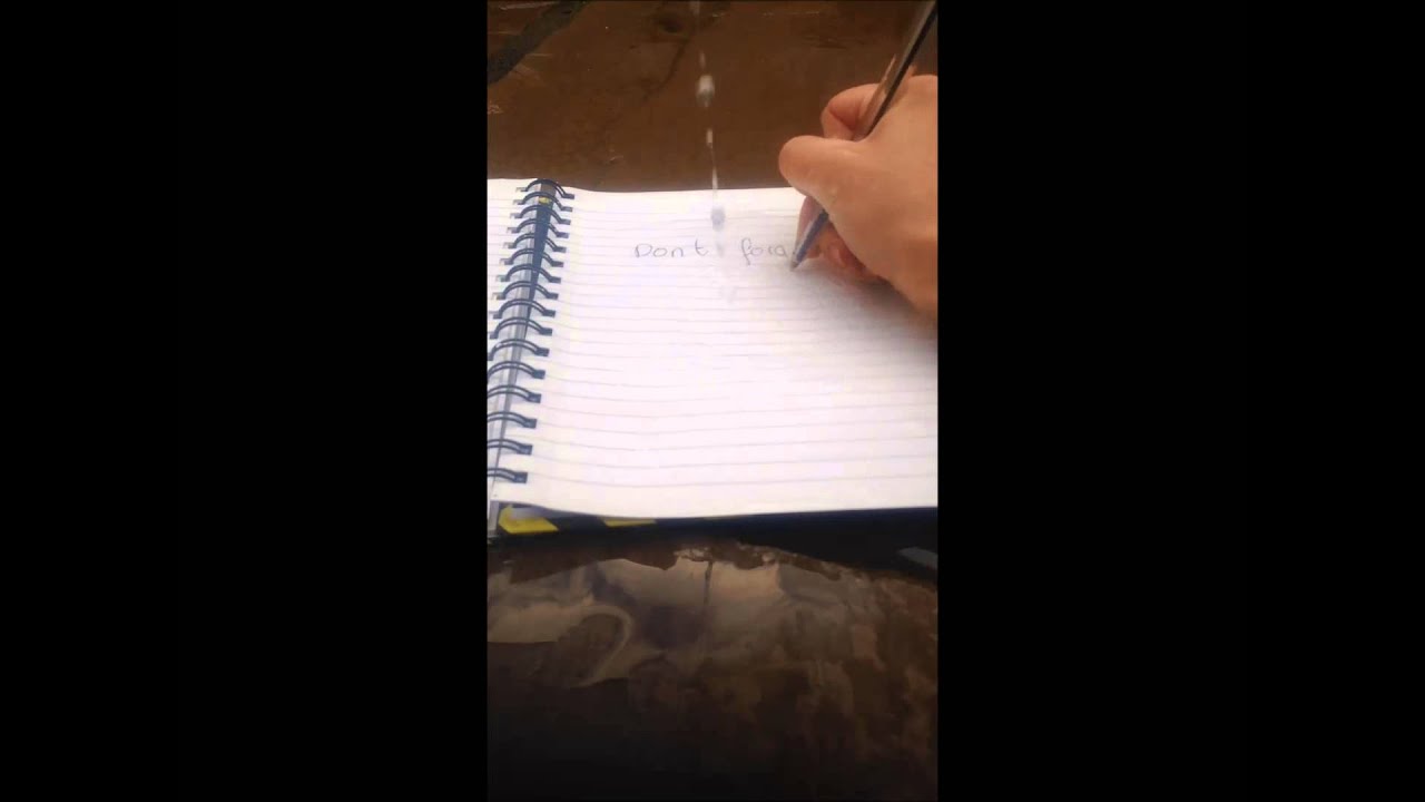 Nu Stone Paper Tradie Waterproof Notebook - ICE BUCKET CHALLENGE - YouTube