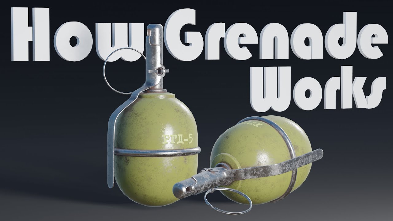 How does a Grenade works? 3D animation - YouTube