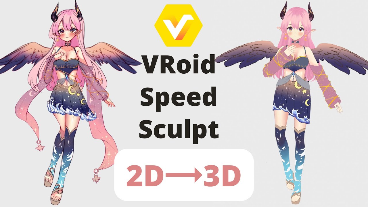 【Vroid Studio】Speed paint Akane | 2D Vtuber to 3D | #vtuber 【Moe Bun】#speedsculpt #Vroid Studio ...