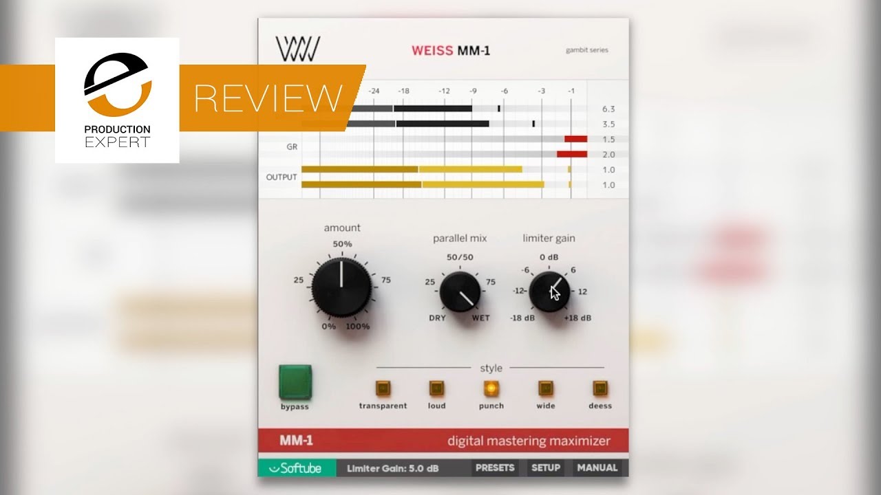 Review - Softube Weiss MM-1 Mastering Maximizer Plug-in - YouTube