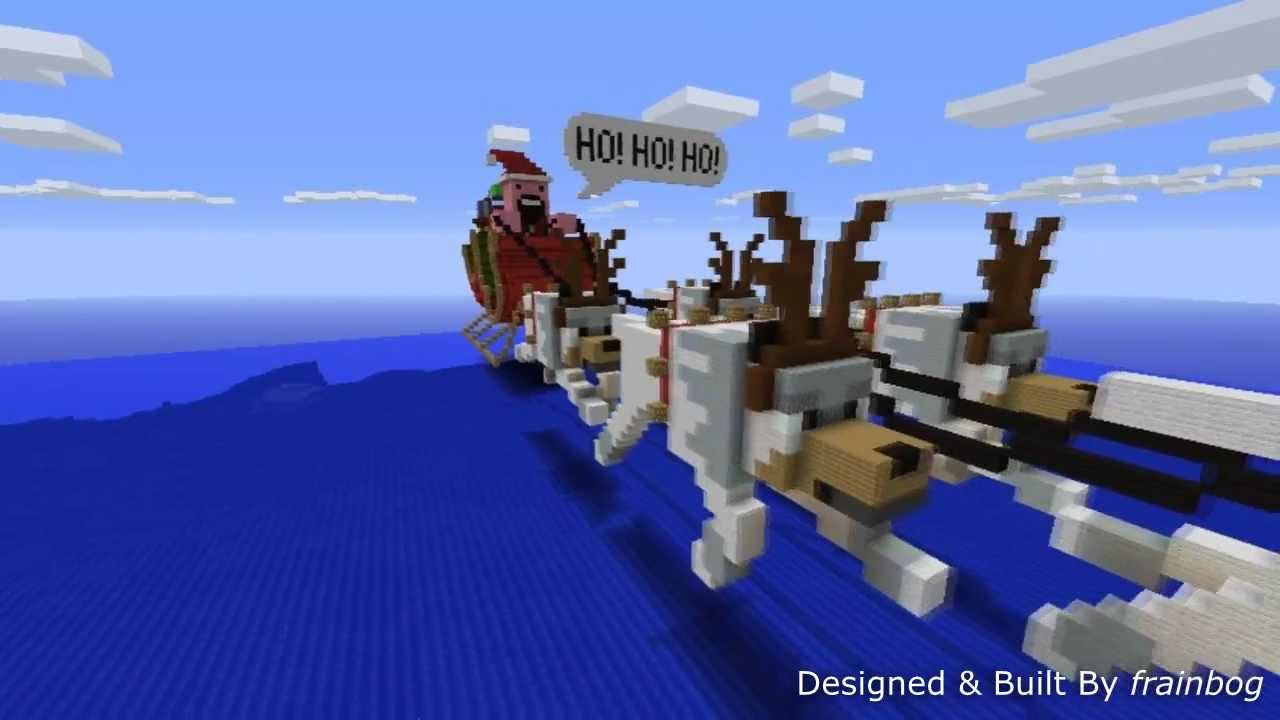 Santa Notch In His Sleigh - Minecraft - YouTube
