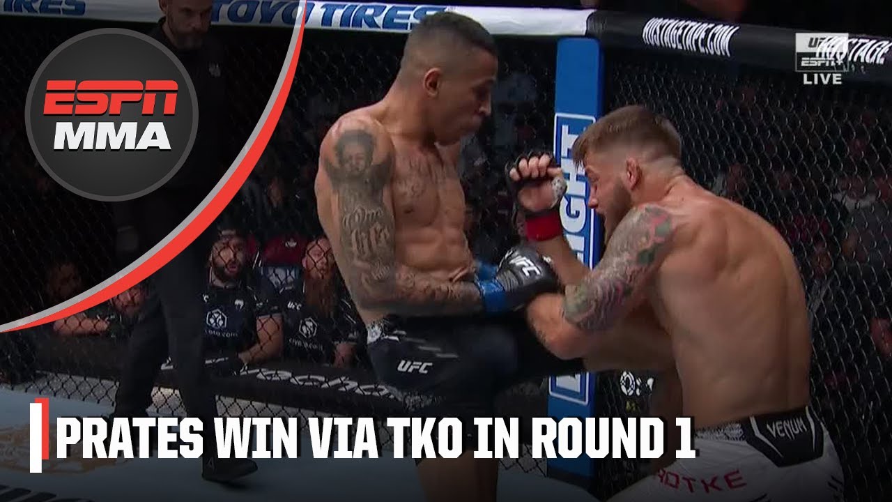 Carlos Prates drops Charles Radtke with devastating knee to body at UFC ...