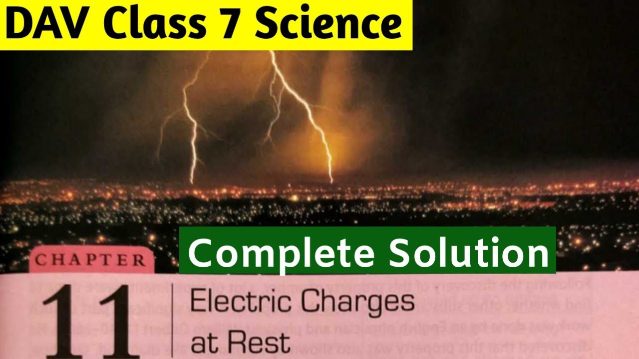 Electric Charges at Rest Solution| Dav Class 7 Science Chapter 11 ...