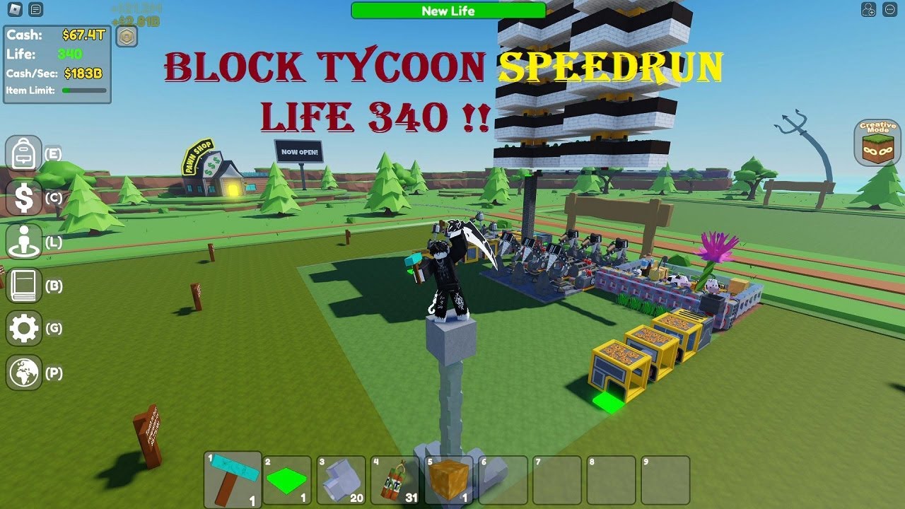 Roblox, Block Tycoon Speedrun Life 340 !! #roblox #blocktycoon - YouTube