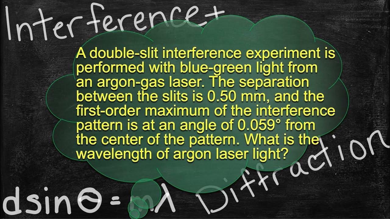 Physics Interference and Diffraction Problem Solver -double slit- Solving Interference Problems ...
