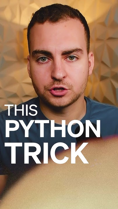 Why doesn't anyone talk about this Python Trick? - YouTube