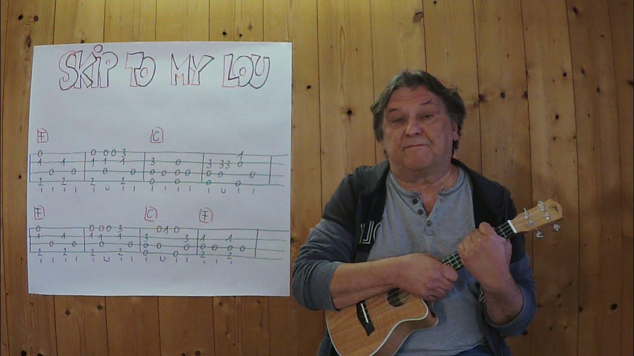 UKULELE Lesson # 449: SKIP TO MY LOU (Nursery Rhyme) - YouTube