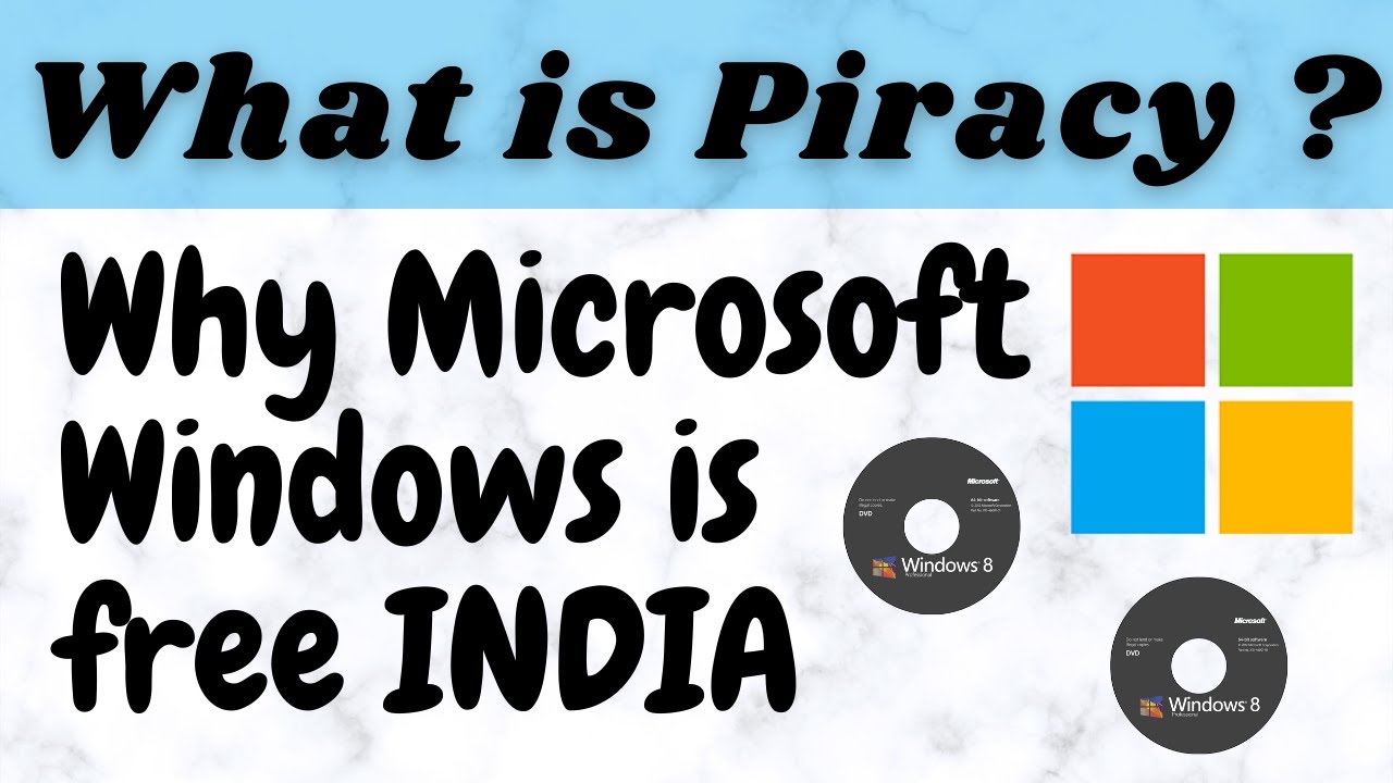 What is Pirated Windows | Why Microsoft Allows PIRACY in INDIA | Win XP ...
