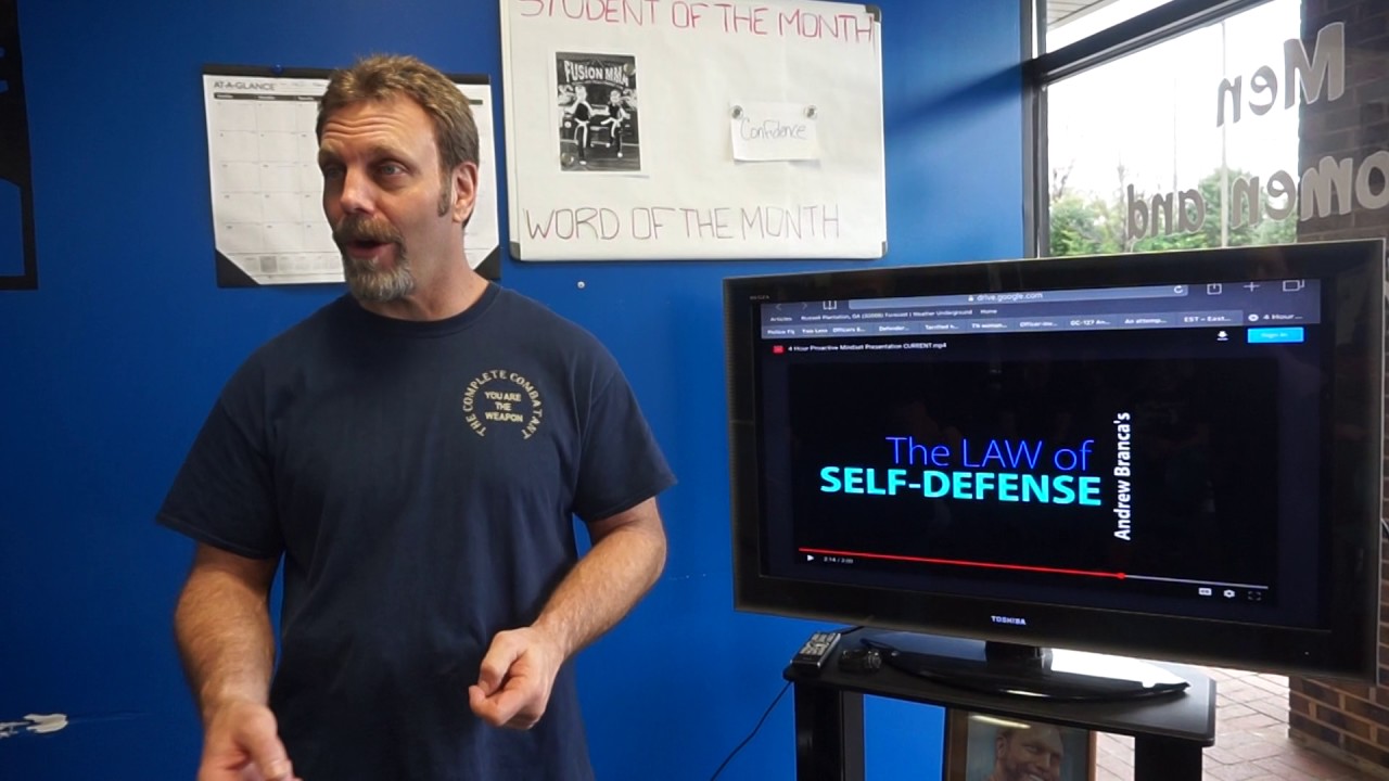 TCC: Brian speaks about The Law of Self Defense by Andrew Branca - YouTube