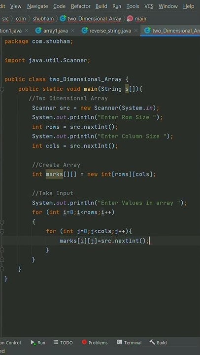 Two Dimensional Array In Java Programming Java Arraysinjava Arrays Youtube