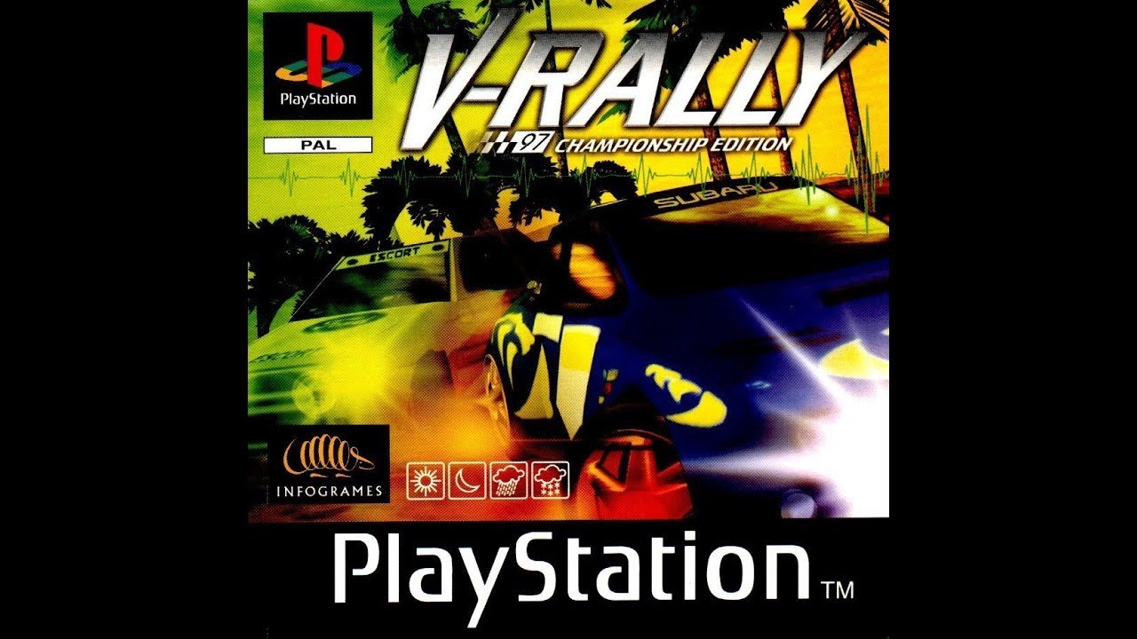 Je commence enfin la saga V-Rally avec le premier sur PS1 - YouTube