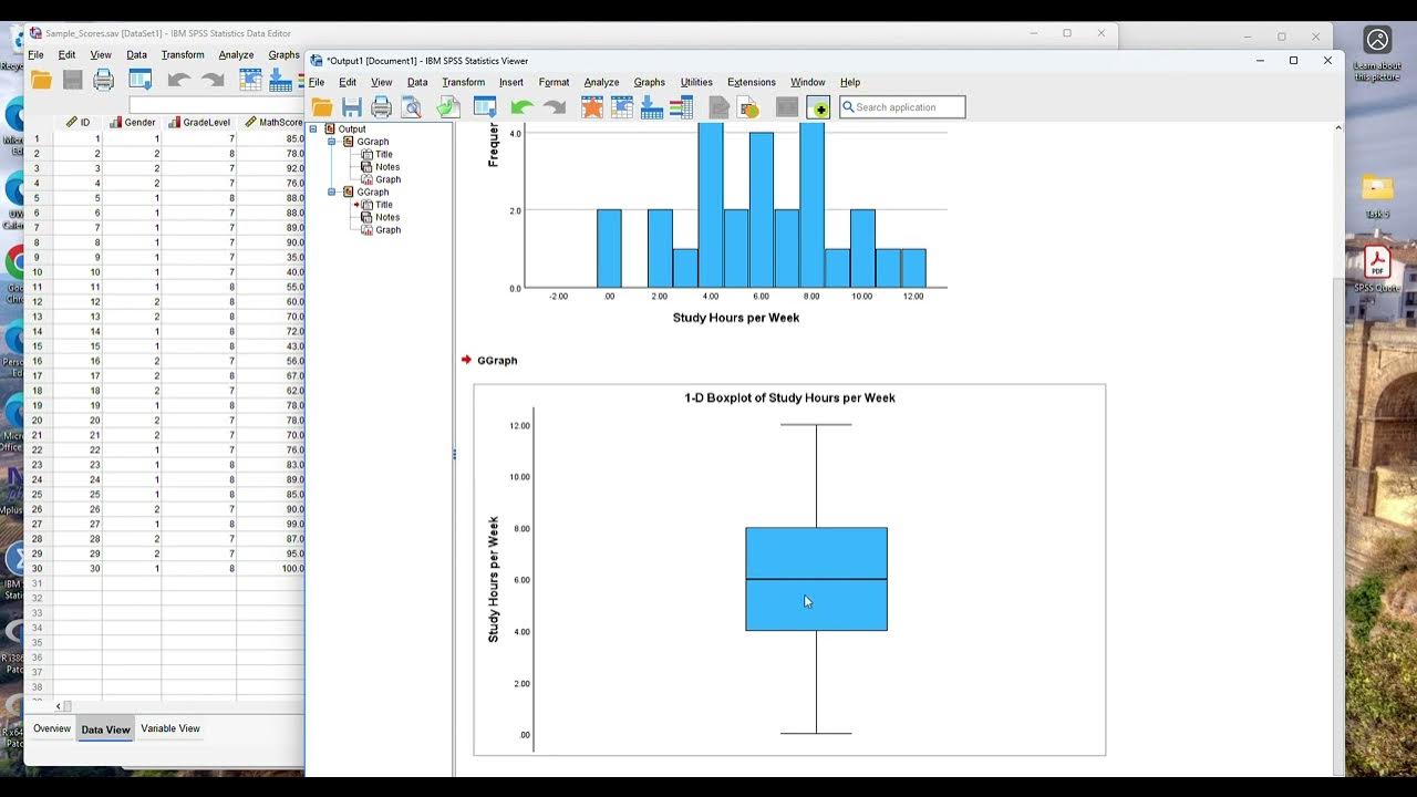 Creating Boxplots and Histograms in IBM SPSS - YouTube