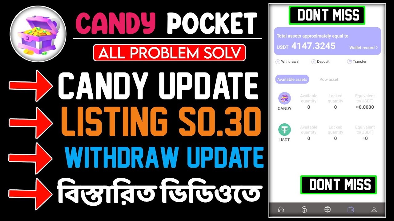 🔥candy pocket mining Withdrawal sell kyc problem Solv ‎@mobile_mining ...