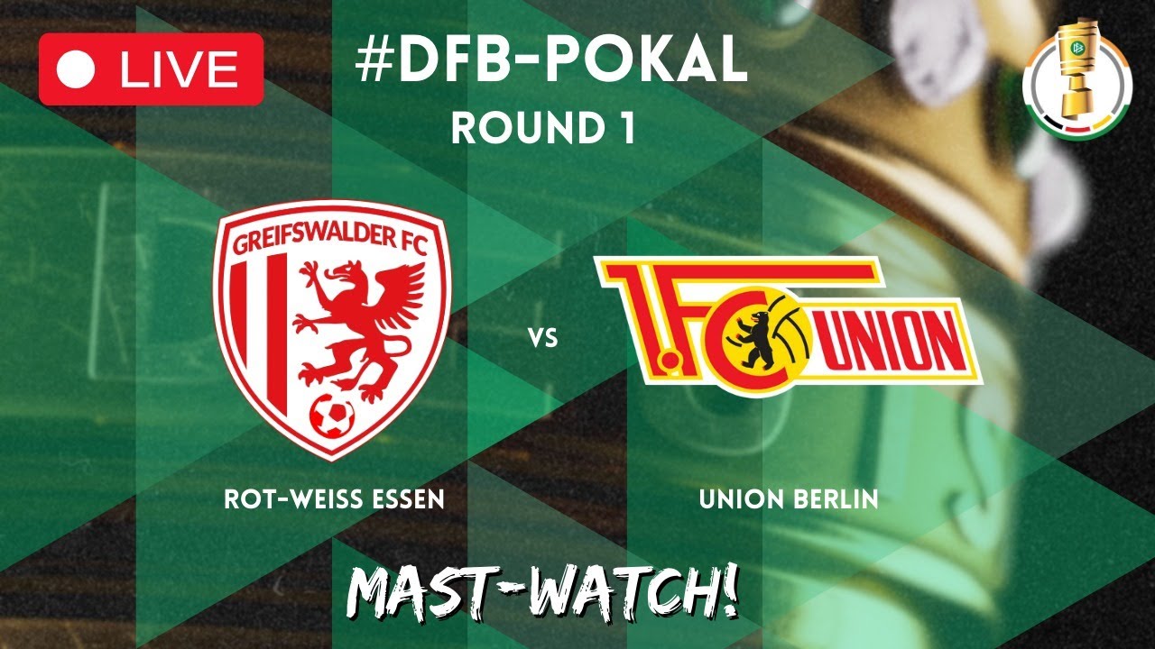 DFB-Pokal 2024/25 - Round 1: Greifswalder FC vs. 1. FC Union Berlin ...