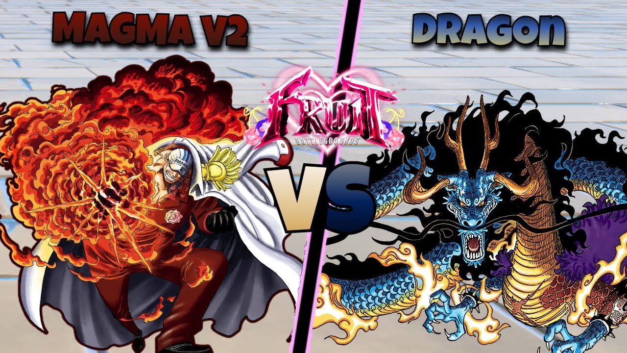 MAGMA V2 VS DRAGON V1 [FRUIT BATTLEGROUNDS] - YouTube