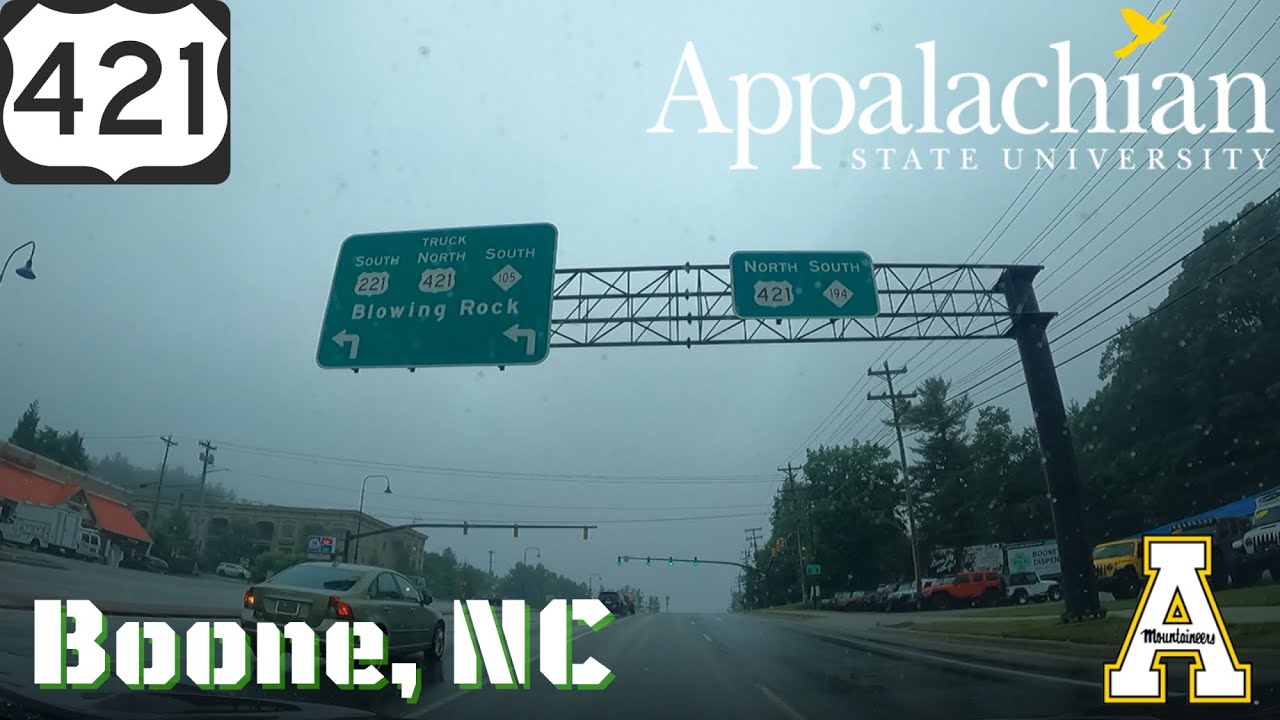 Entering Boone NC On Us 421 Highway North Carolina - YouTube