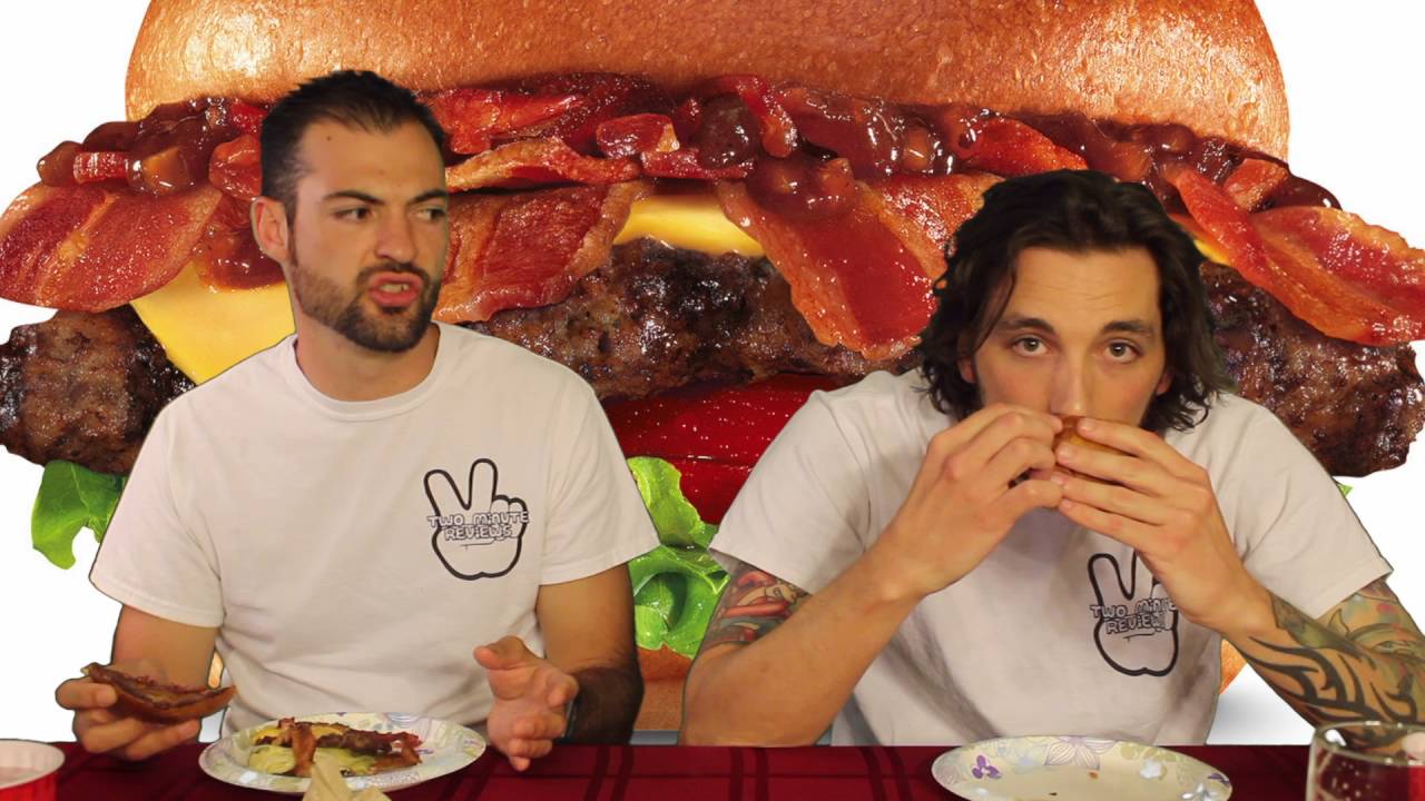 Carl's Jr. Bacon 3-Way Burger - Ep. 838 #TMR - YouTube