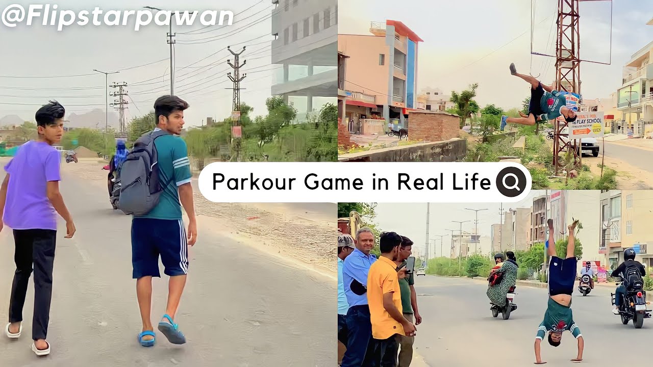|| Parkour🤸 game in Real Life World || #flipstarpawan #parkourgame# ...
