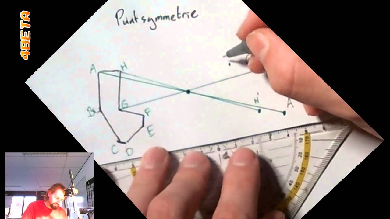Wiskunde Puntsymmetrie - YouTube