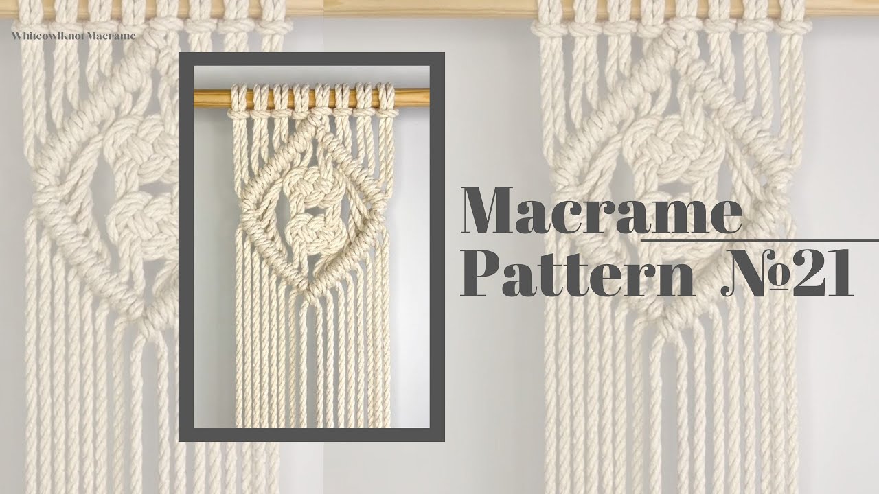 DIY Macrame: Diamond Pattern #21 / Josephine Knots Macrame Diamond ...