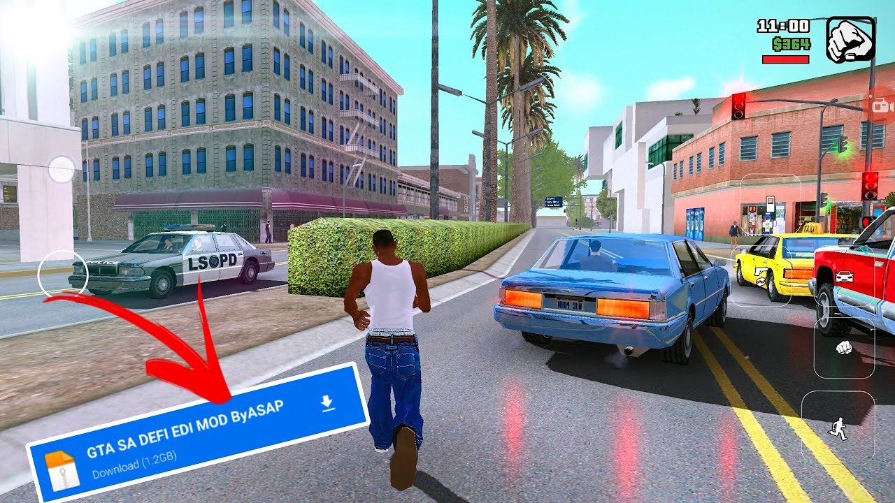 GTA San Andreas REMASTERED Definitive Edition graphics mod mobile (4k ...