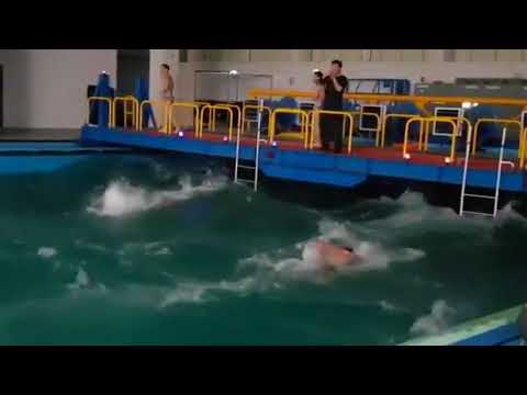 Kanstruksiya vasitəsi ilə dalğalandırılmış suda üzmək