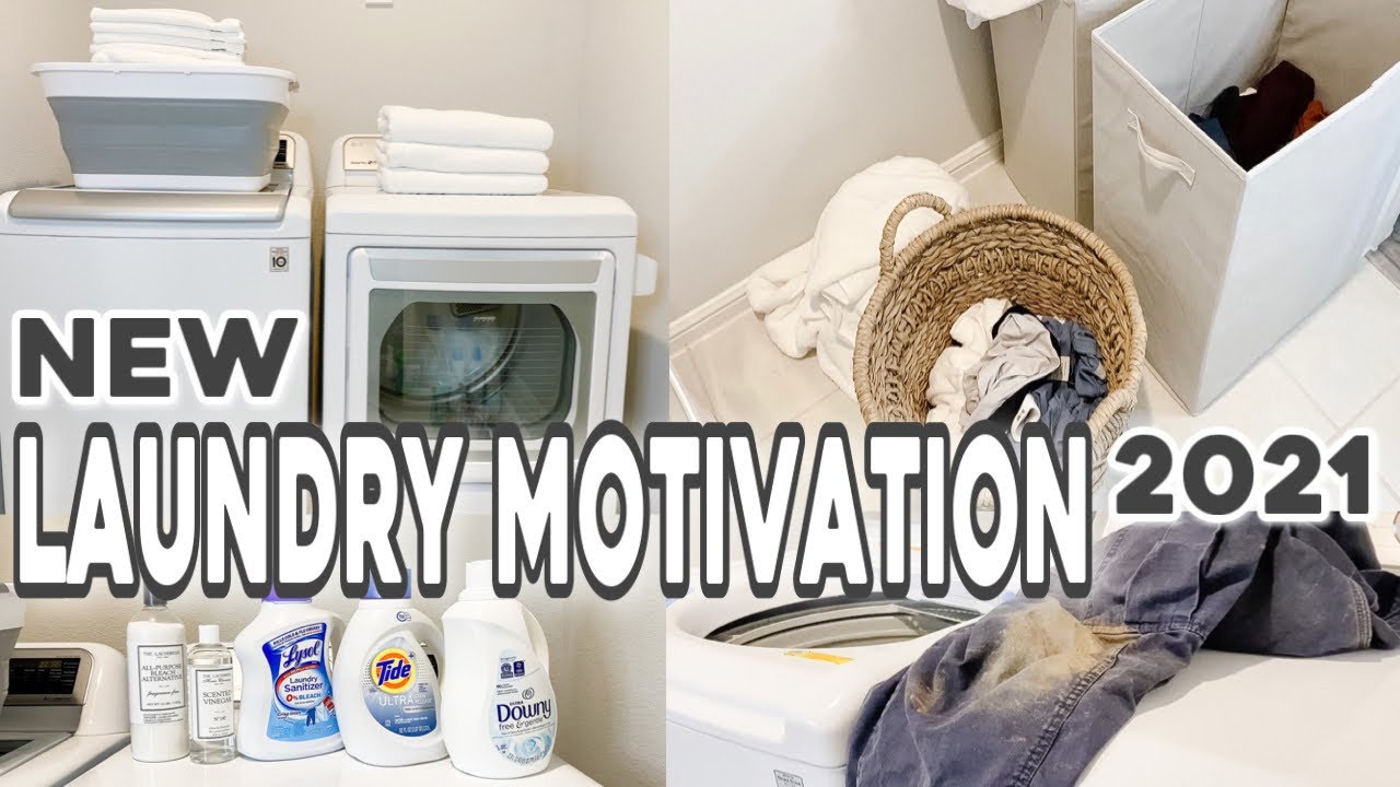LAUNDRY MOTIVATION 2021 | ALL DAY LAUNDRY ROUTINE | CLEANING MOTIVATION ...