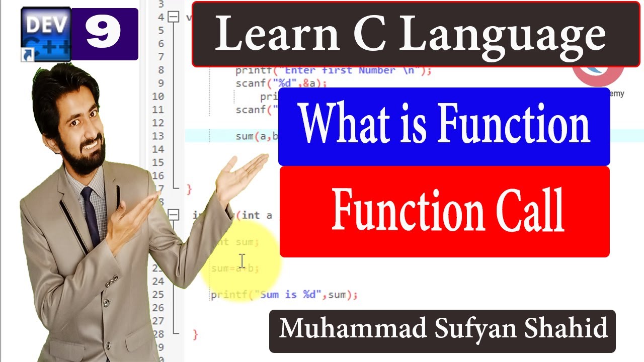 Urdu What Is Function C Language Tutorial 9what Is Function Declarationwhat Is Function 2107