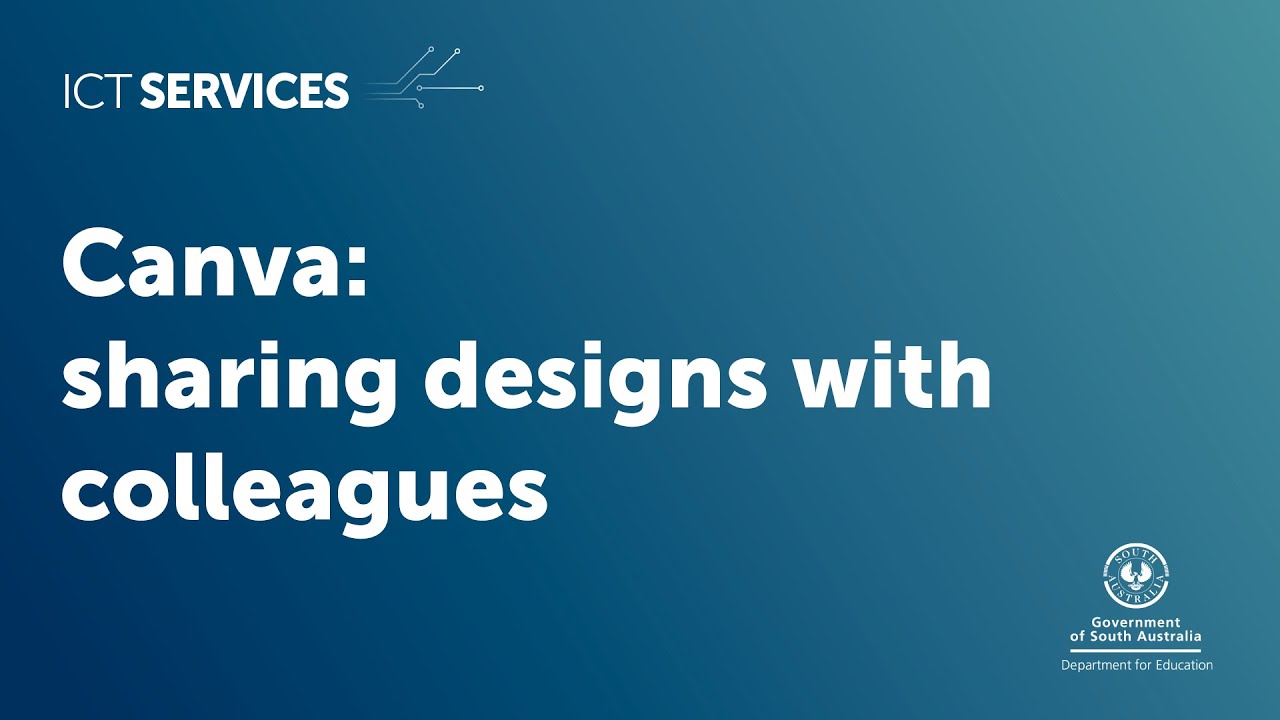 Canva - sharing designs with colleagues - YouTube