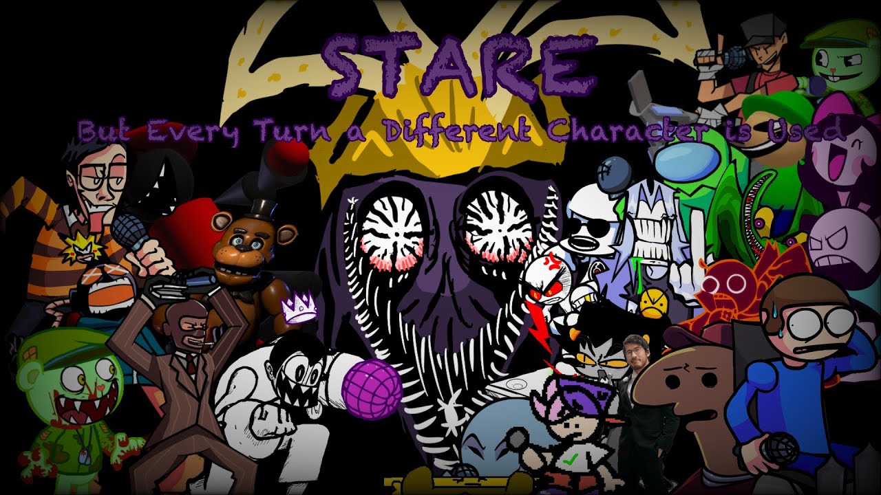 [ FnF ] Stare, but Every Turn a Different Character is Used - YouTube