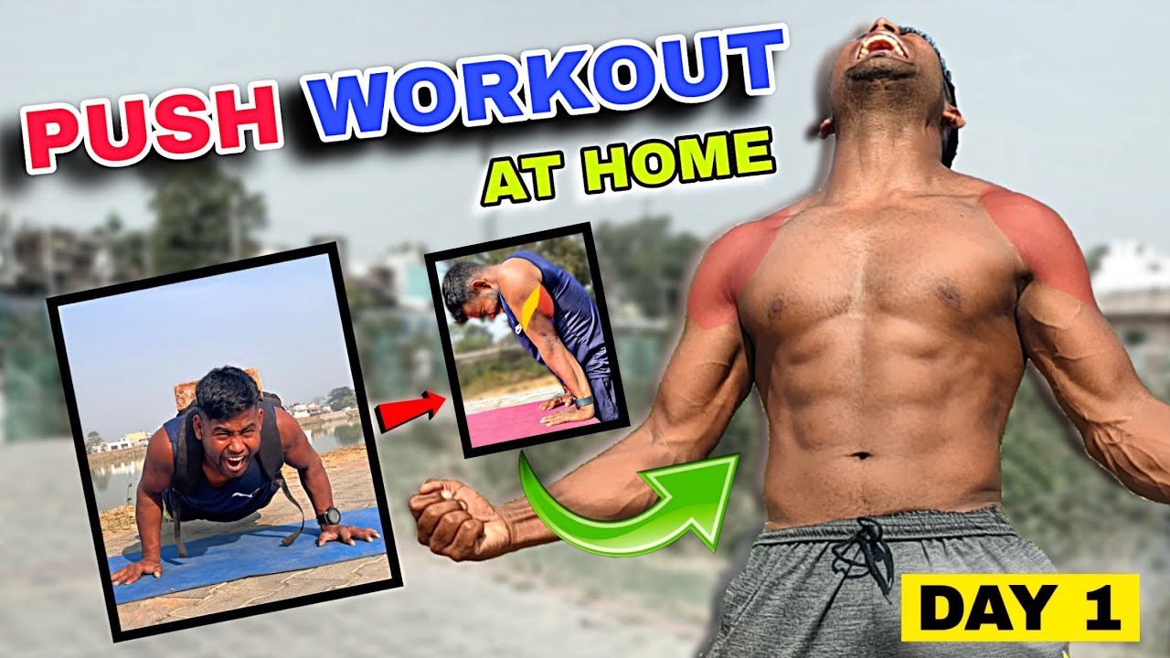 Push Workout at home to start calisthenics 💪 | Learn Calisthenics Day 1 ...