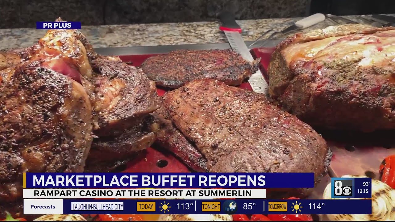 Rampart Casino in Summerlin reopens Marketplace Buffet - YouTube