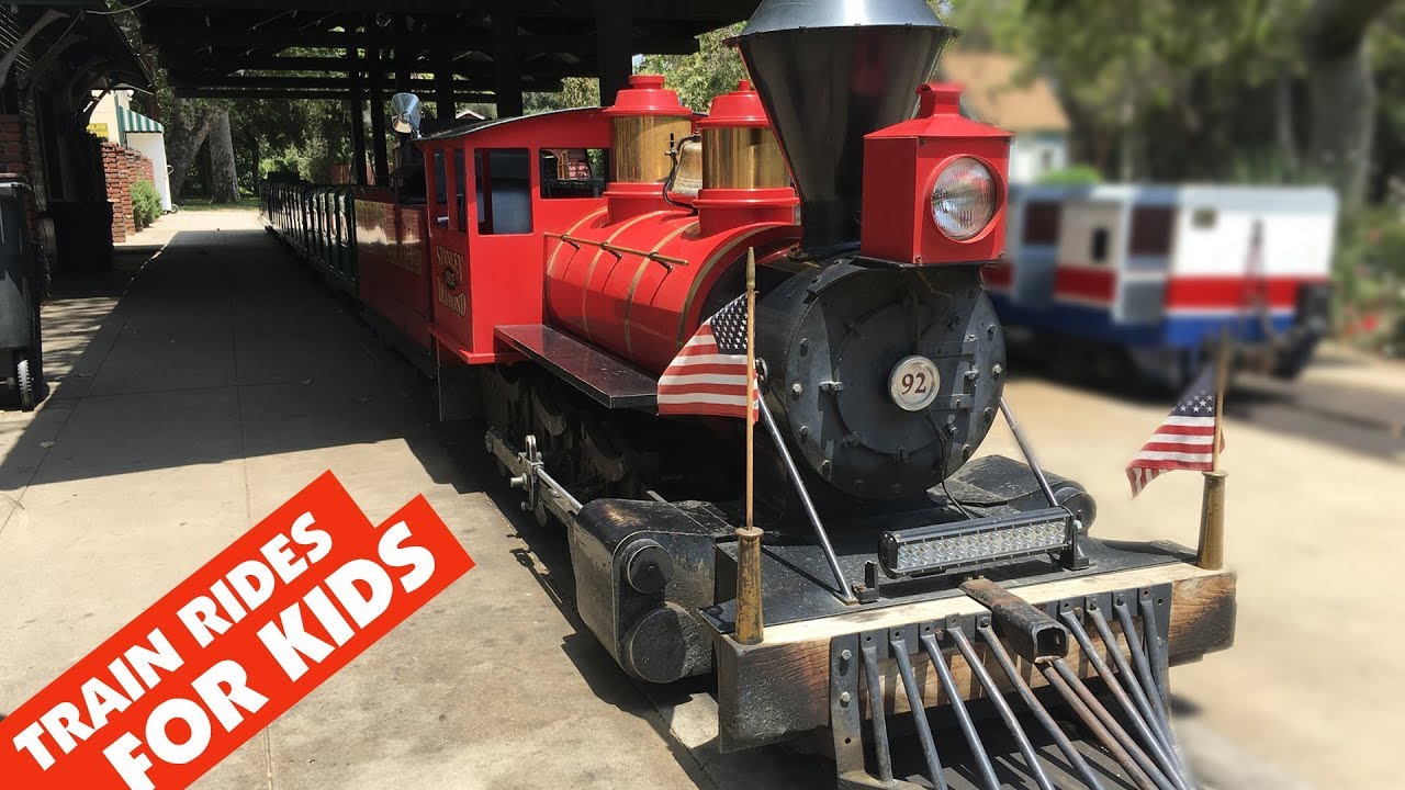 KIDS TRAIN RIDE at Griffith Park & Southern Railroad Los Angeles ...