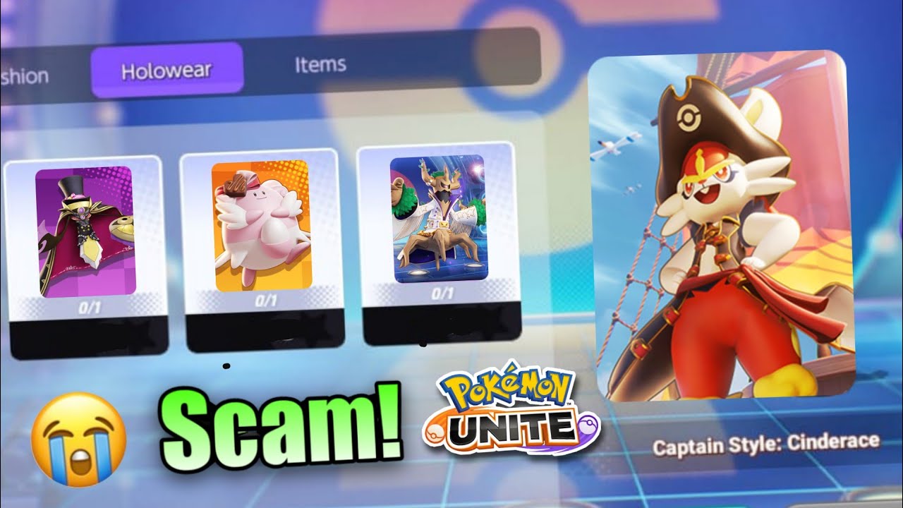 Pokemon Unite Big Scam😑 2022 | Captain Style Cinderace Skin Scam in ...