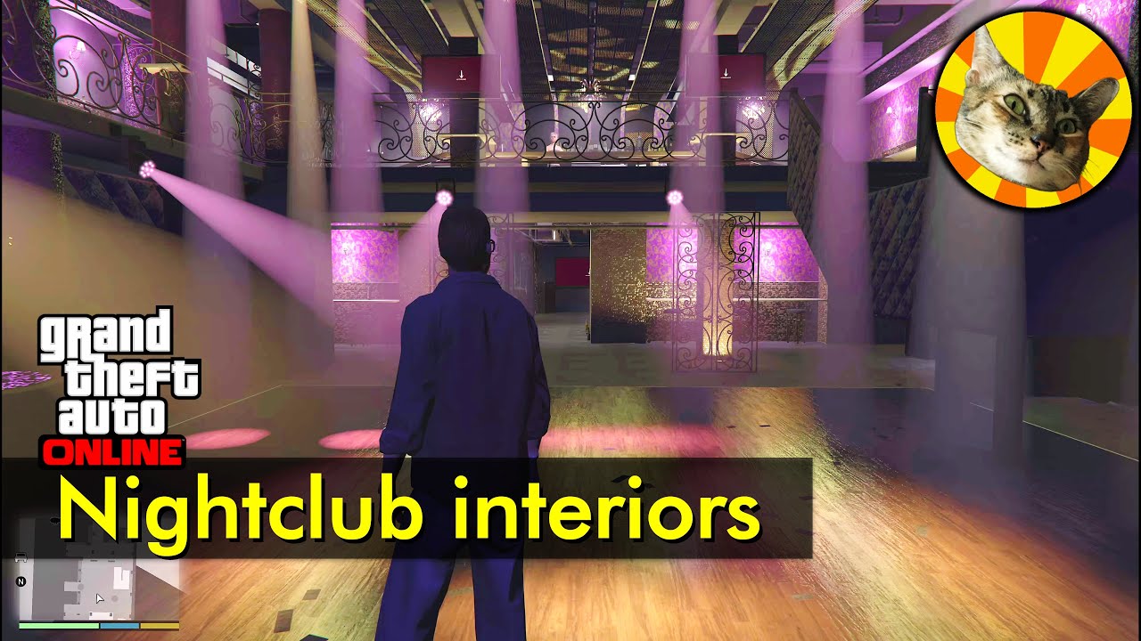 Nightclub interiors + office + basement | GTA Online - YouTube