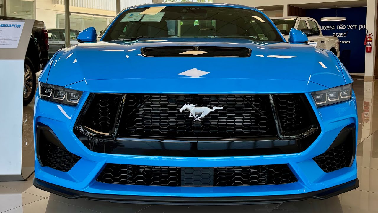 💥NOVO FORD MUSTANG GT PERFORMANCE V8 2024 AZUL ESTORIL CARRO LINDO E ...