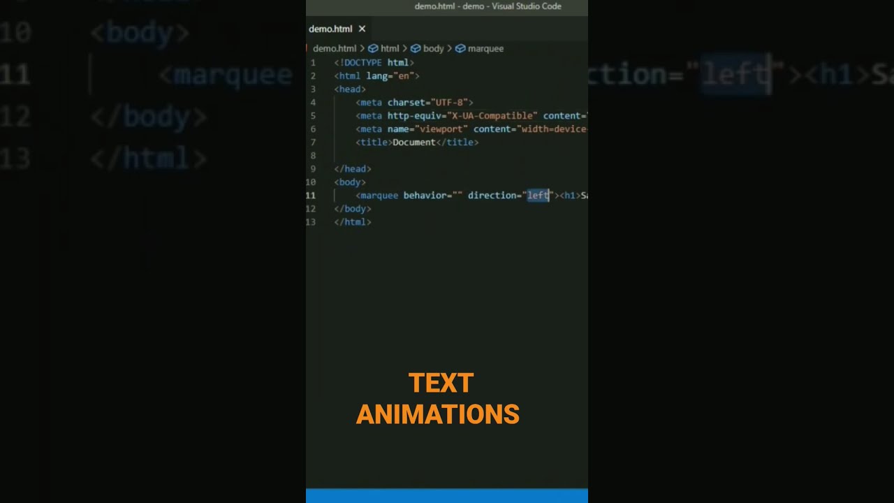 How To Move Text In Html shorts YouTube How To Move Text In Html shorts YouTube