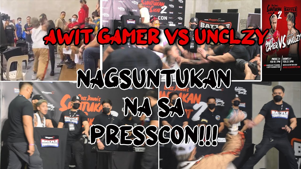 AWIT GAMER vs UNCLZY NAGSUNTUKAN NA SA PRESSCON!!! (FULL VIDEO) - YouTube