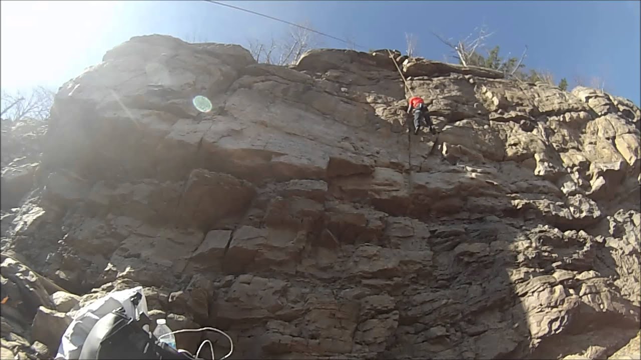 Climbing at the Dam - YouTube