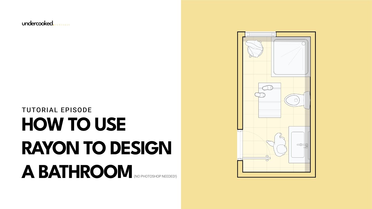 Rayon Tutorial: 10x5 ft Bathroom Design Without Photoshop or ...