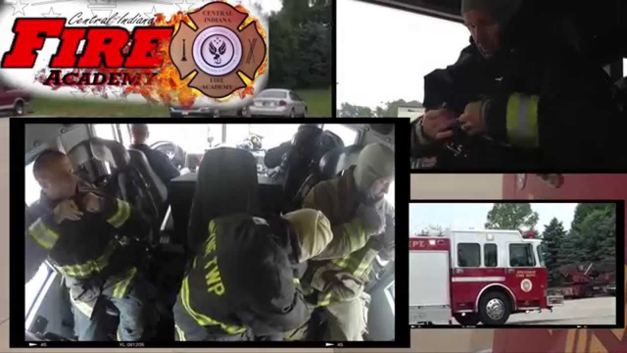Central Indiana Fire Academy Class Class 14-01 Training Run - YouTube