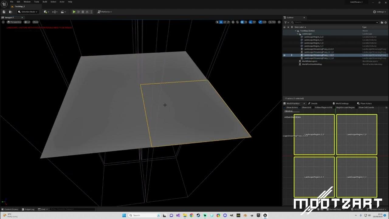 Unreal Engine 5.3: Landscape Regions for World Partition Setup - YouTube