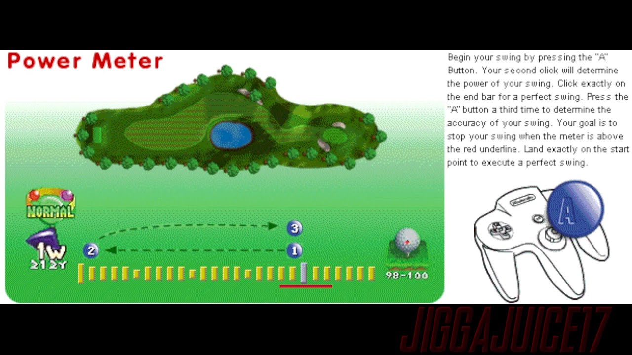 Mario Golf - Power Meter Nintendo Shockwave Game (No Commentary) - YouTube