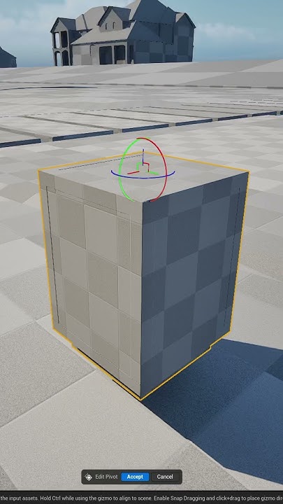 Unreal Engine Quick Tip - How To Reset Object Pivot Point Using Modeling Tools #unrealengine # ...